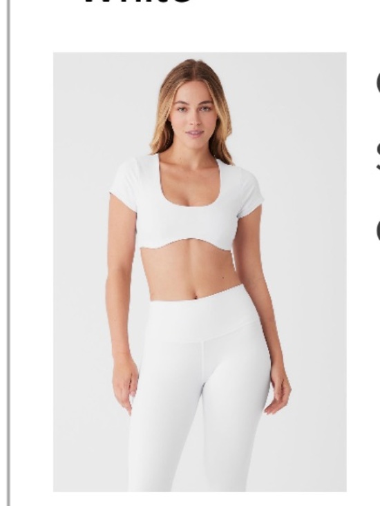 ALO Yoga | Pants & Jumpsuits | Alo Yoga White Leggings | Poshmark